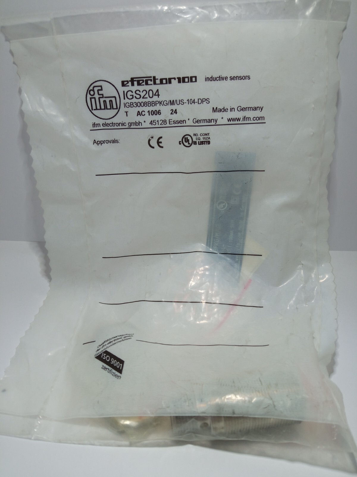 Inductive sensor IGS204 IFM Electronic Original New in Box | eBay