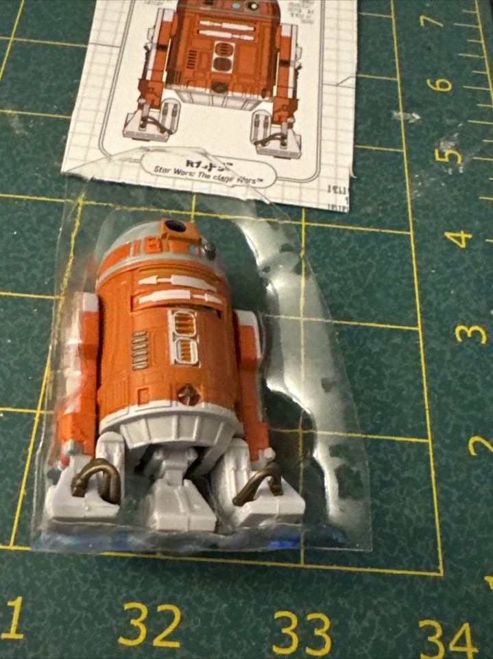 STAR WARS Clone Wars Orange R7-F5 ASTROMECH DROID On Blister ...