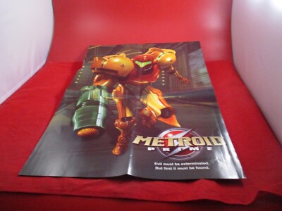 Metriod Prime Nintendo Gamecube Foldable Promo Poster | eBay