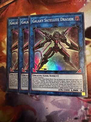 X3 YUGIOH GALAXY SATELLITE DRAGON CHIM-EN047 1ST SUPER (NM) | eBay