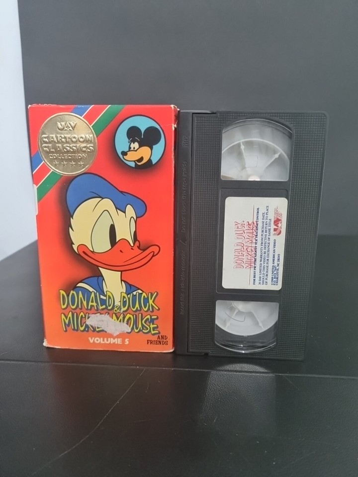 VINTAGE~UAV CARTOON CLASSIC COLLECTION~DONALD DUCK & MICKEY MOUSE~VHS ...