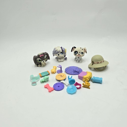 Littlest Pet Shop LOT OF 3 LPS Dogs #44 466 1523 Authentic Hasbro | eBay