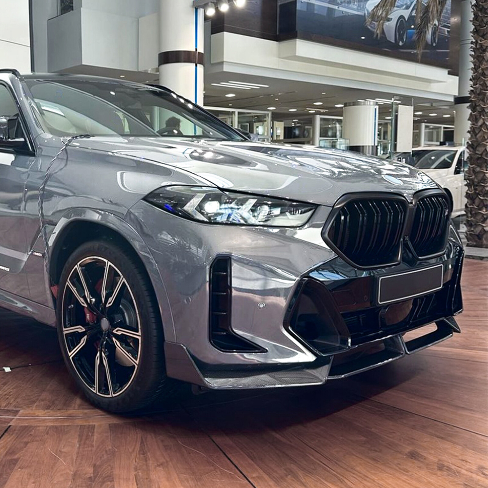 3Pcs Front Bumper Spoiler Lip Kit For BMW X6 G06 LCI M Sport 2023-2025 ...