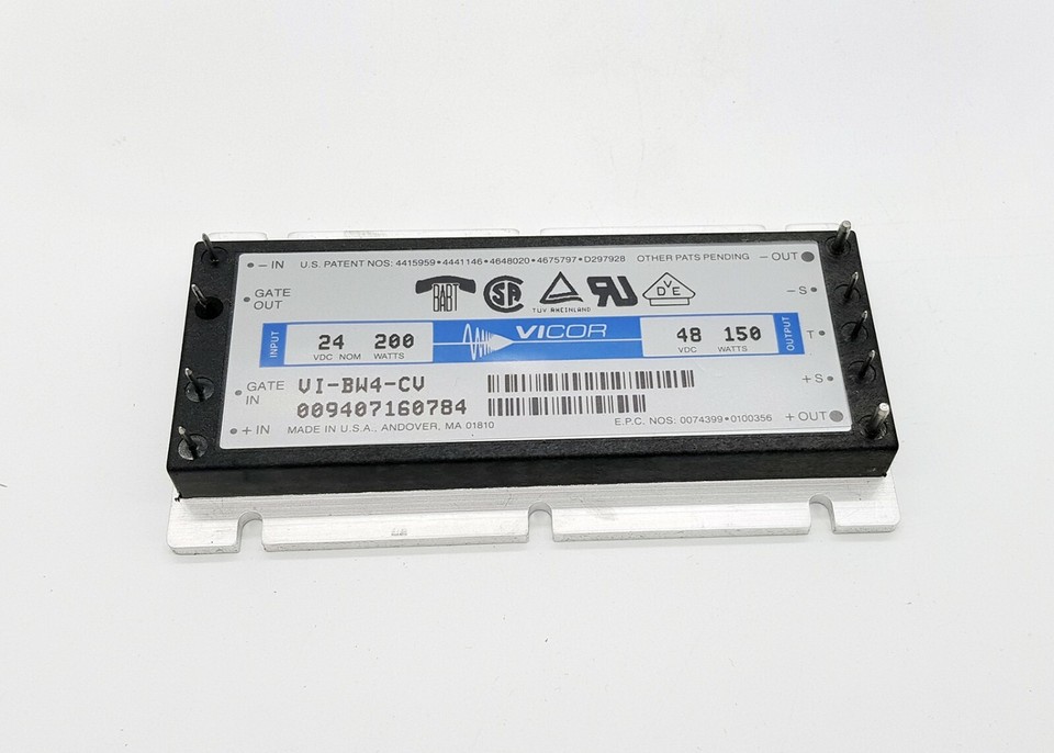 VICOR VI-BW4-CV Input 24VDC 200W Output 48VDC 150W DC-DC Converter ...