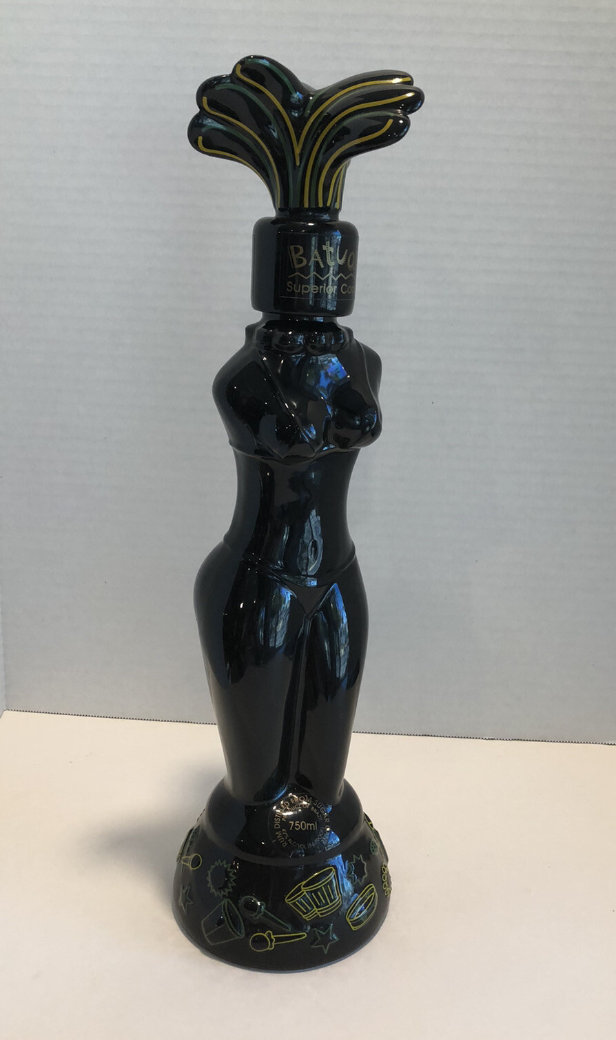 Ceramarte Batuque Porcelain Cachaca Rum Bottle Figural Brazil 2003 1st ...