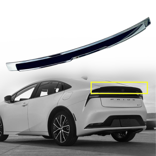For 2023-2025 Toyota Prius Hatchback ABS Glossy Black Rear Trunk ...