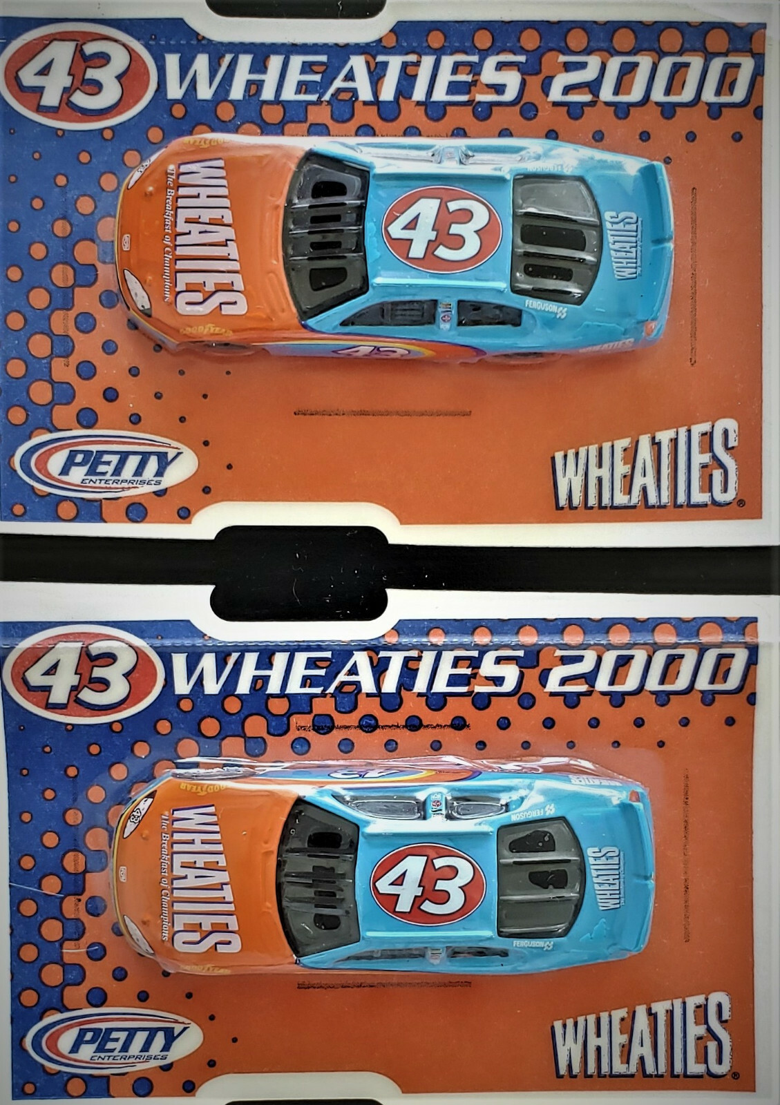 Two Wheaties 2000 #43 Diecast 1/64 Cars NASCAR Driver John Andretti ...