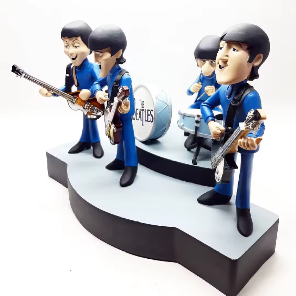 Beatles Figurines & Instruments with Drums, VOX Amps, Stage & Alligater ...