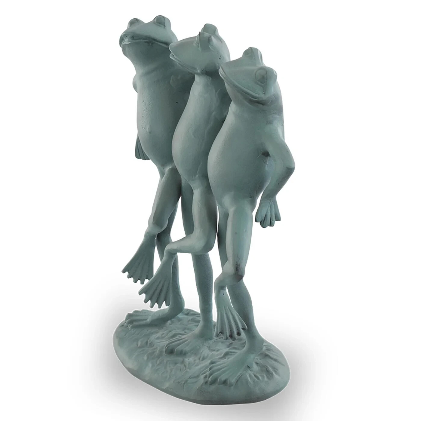 Dancing Frog Trio Garden Sculpture Statue Cast Aluminum Toads ~ SPI ...