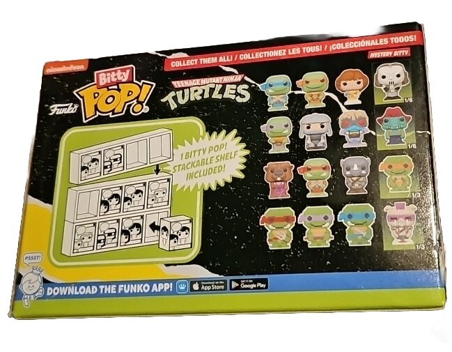 Teenage Mutant Ninja Turtles Funko Bitty Pop Mini Figure 4-Pack plus ...
