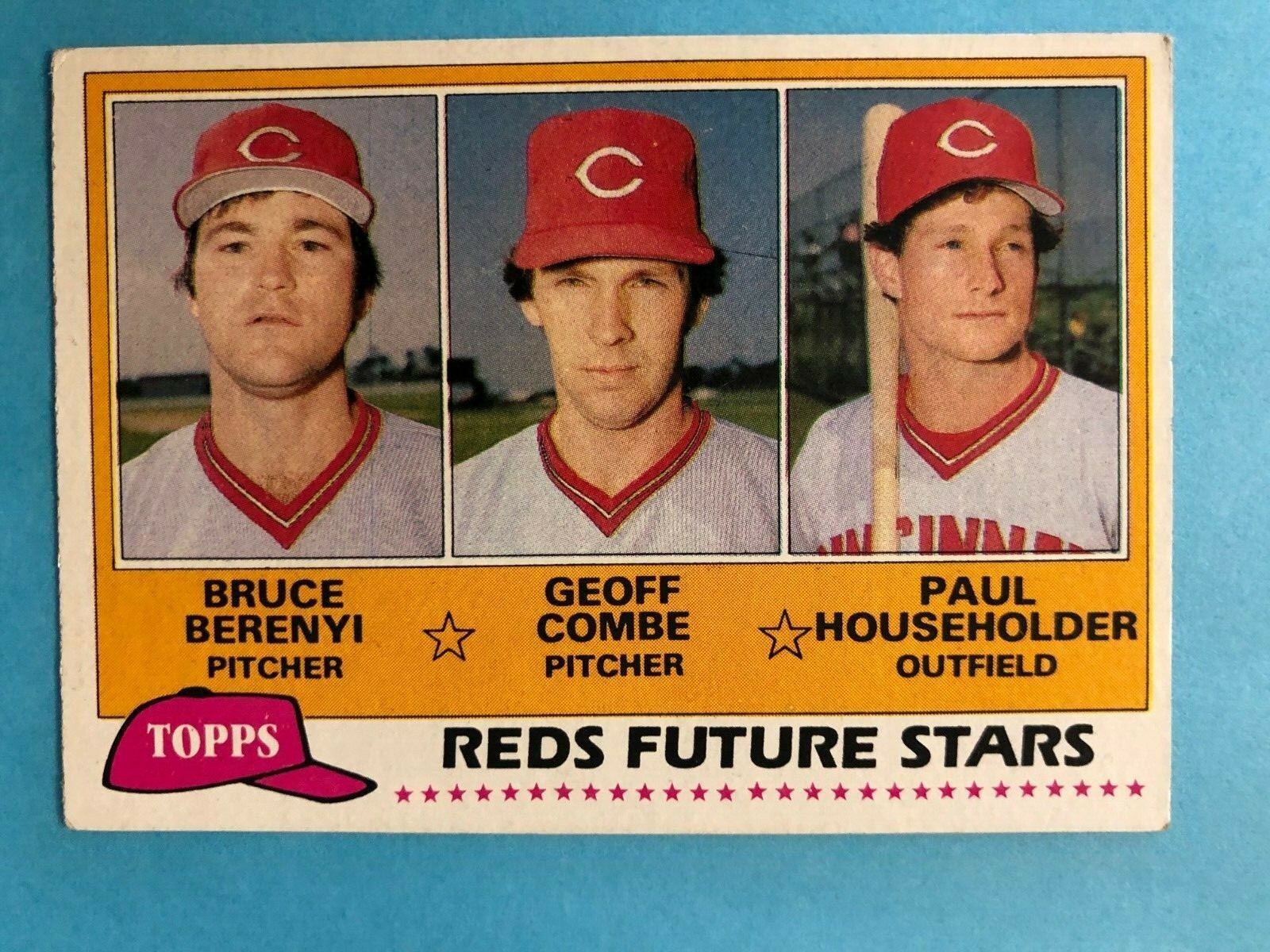 1981 Topps Card #606 Cincinnati Reds Future Stars Paul Householder ...