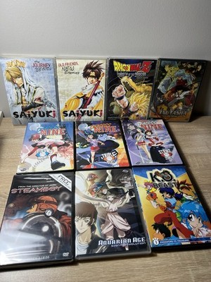 Anime DVD Lot Of 10 - Dragonball Z, Saiyuki, Princess Nine, KO Beast ...