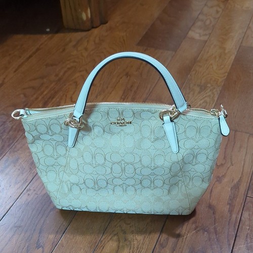 COACH signature mini turnlock carryall 2WAY bag 1a | eBay