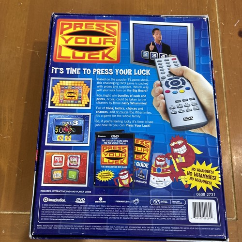 PRESS YOUR LUCK Interactive DVD TV Game By Imagination Whammy No ...