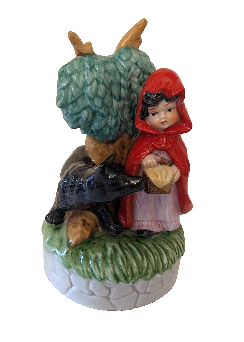 Vintage Little Red Riding Hood Musical Figurine Works HTF! | eBay