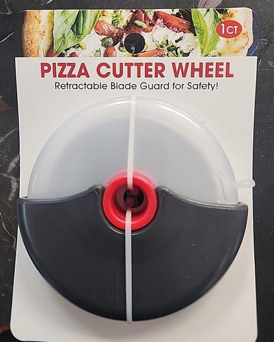 Pizza Cutter slicer with Wheel retractable blade guard for safety by ...