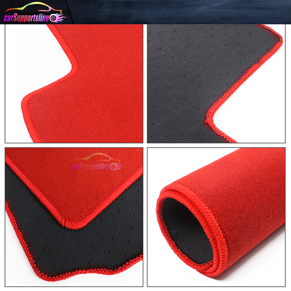 Fit 94-01 Acura Integra Red Nylon Floor Mats Carpets Non-slip 5PCS SET ...