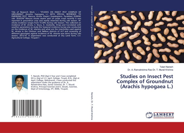 Studies On Insect Pest Complex of Groundnut (Arachis Hypogaea l.) von ...