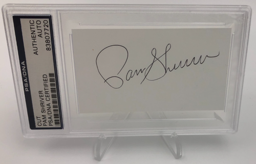 PAM SHRIVER PSA AUTO Authentic Autograph Signed Card Professional ...