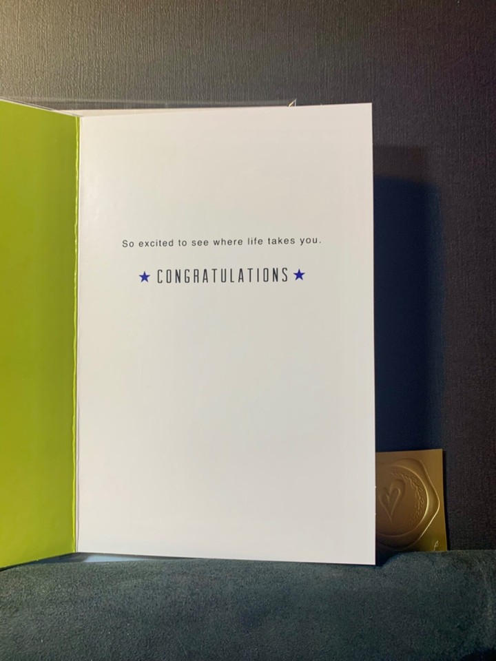 Happy Graduation Card! Hallmark Signature Go Change The World! | eBay
