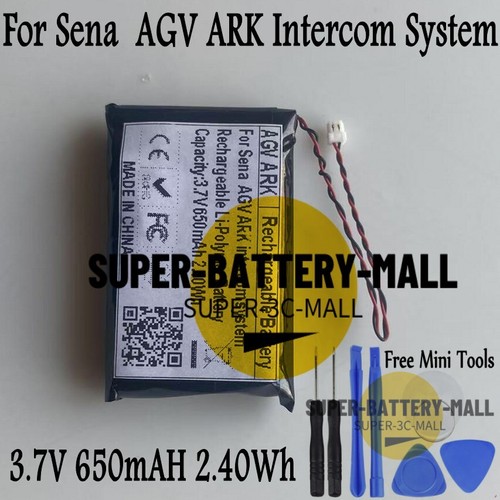 650mAh Battery For Sena AGV ARK Intercom System 650mAh Replacement ...