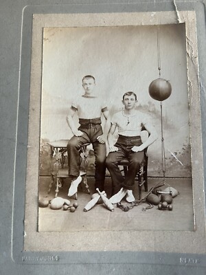 Antique Photograph Two Young Sports Men Boxers Athletes Harry Jones ...