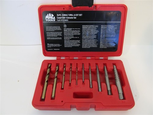 MAC Tools SPEX10MDS, 10-PC. Colbalt Drill and Extractor Set | eBay