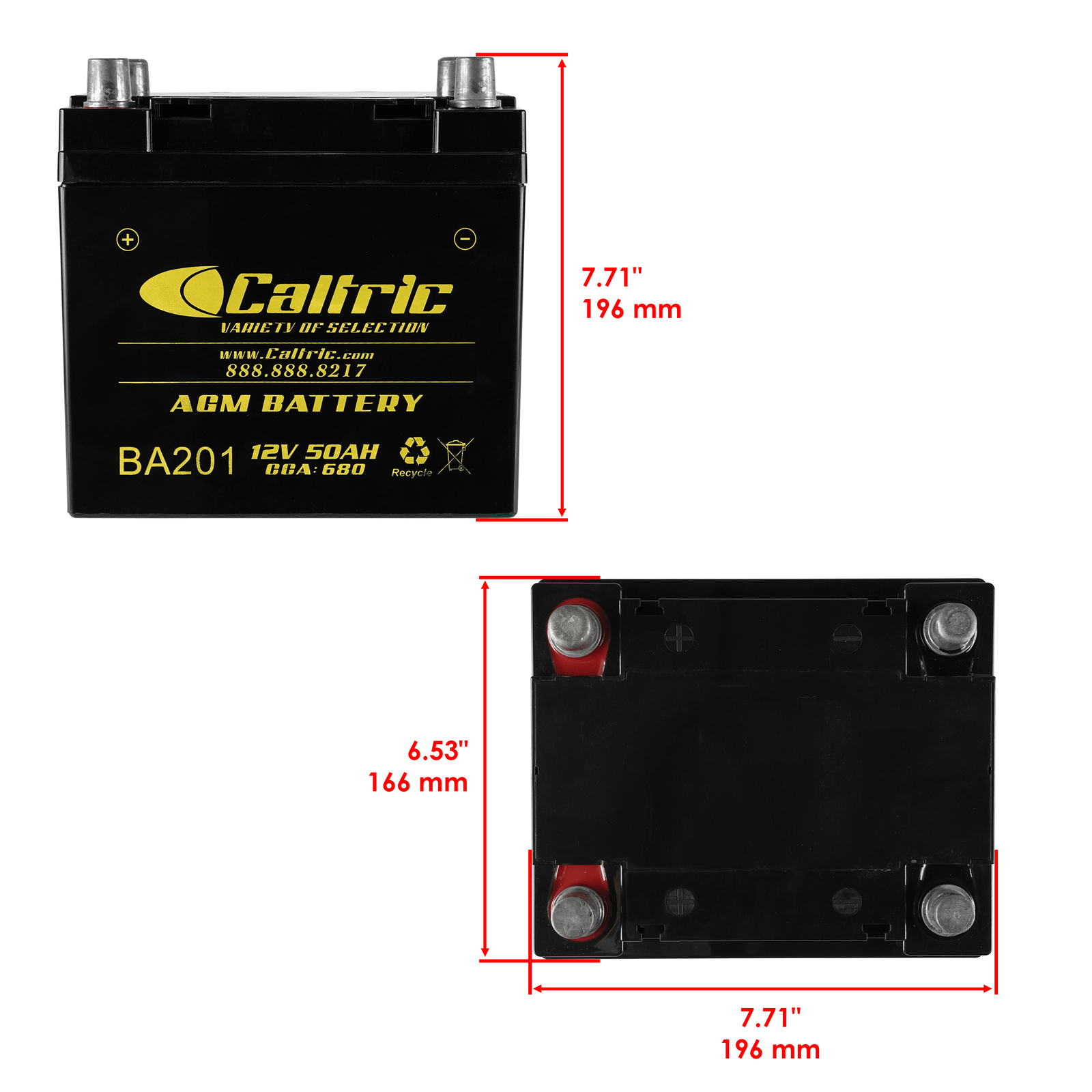 Battery for Polaris Ranger XP 900 2013 2014 2015 2016 2017 2018 ATV SxS ...