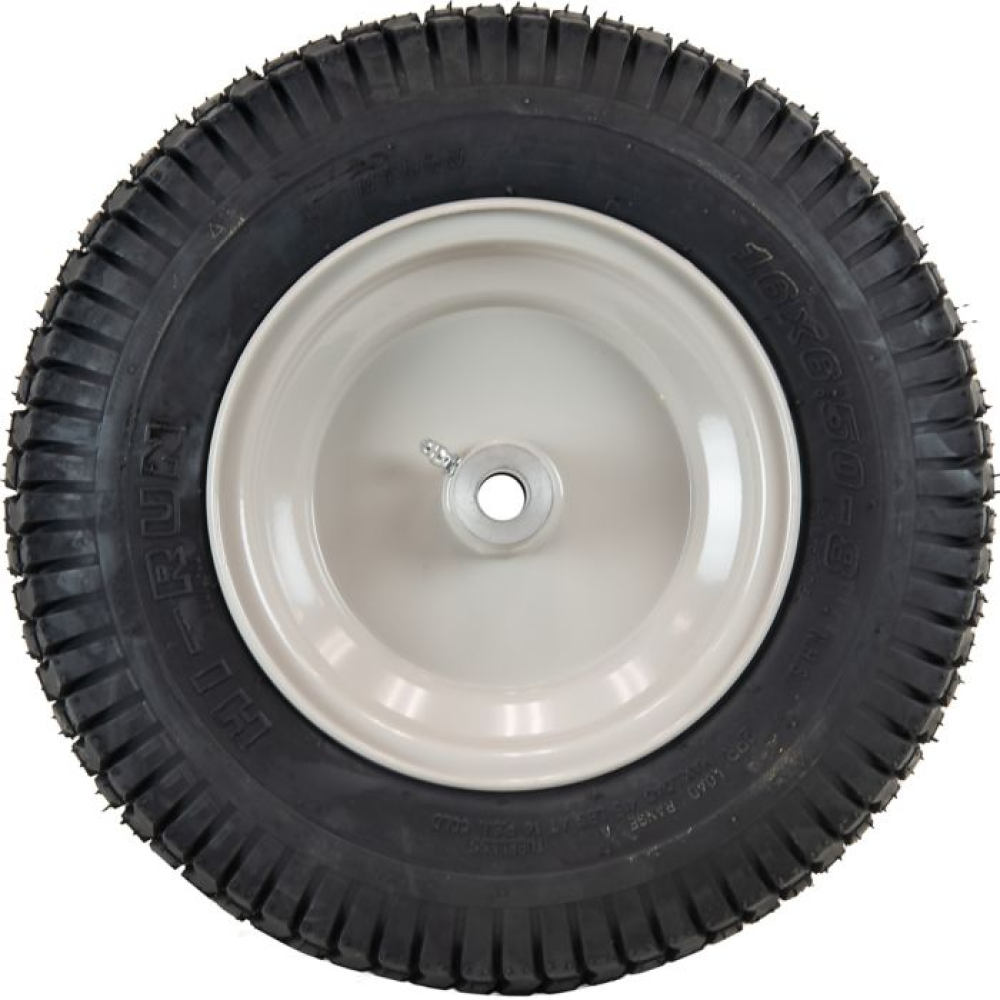 Hi-Run Tire Assembly 16X6.50-8 SU12 White Solid Wheel with 3/4 in ...