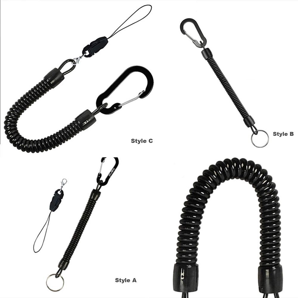 Lanyards Security Gear Tool Anti-lost Phone Keychain Spring Elastic ...