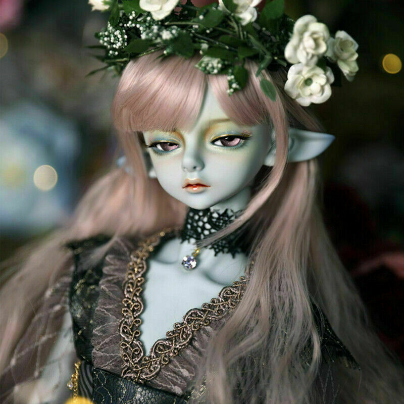 BJD 1/4 Dolls MSD Demon Elf Boy Resin Jointed Eyes Makeup Wig Clothes ...