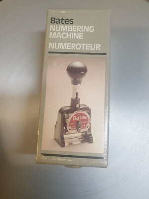 Vintage Bates Numbering Machine Model 7GMULT | eBay