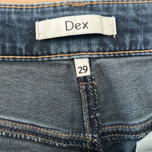 Dex Straight Leg Jeans Women's 29 5-Pocket Mid Rise Distressed blue ...