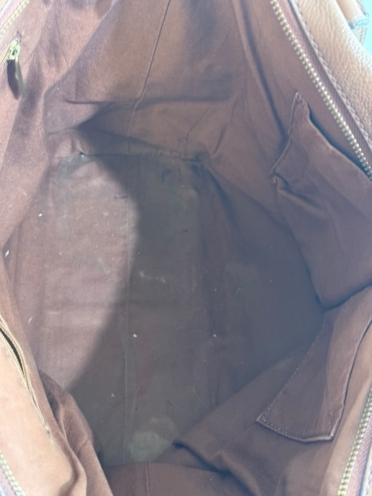 Fossil Fiona Purse Tote Handbag Medium Brown Leather | eBay