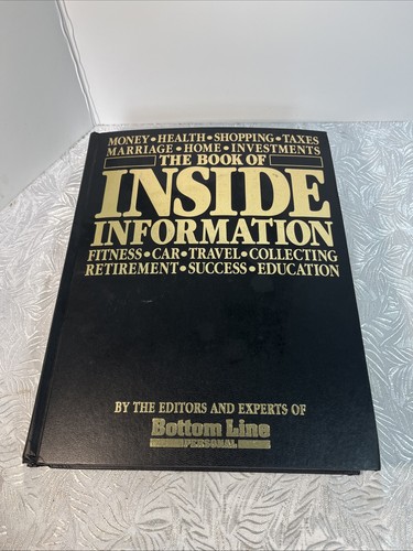 Vintage The Book of Inside Information by Bottom Line 1993 (w6,d) | eBay