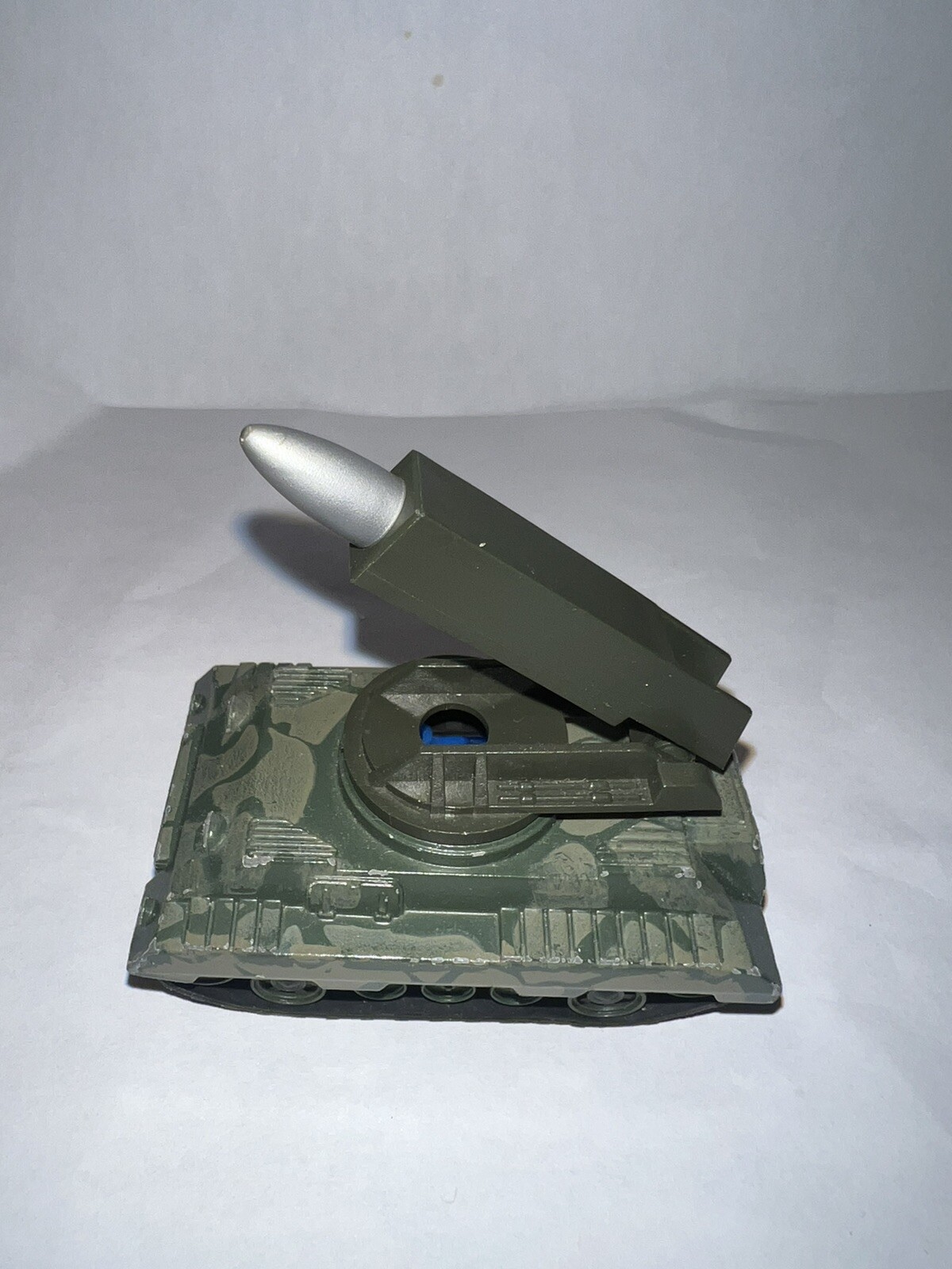Majorette Sonic Flashers Green Military Tank Missile Launcher Metal 1/ ...