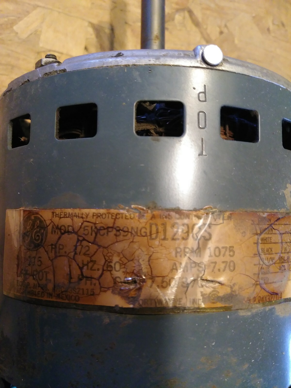 GE Blower Motor 5KCP39NG D129CS RPM 1075 AMP 7.70 HP .172 | eBay