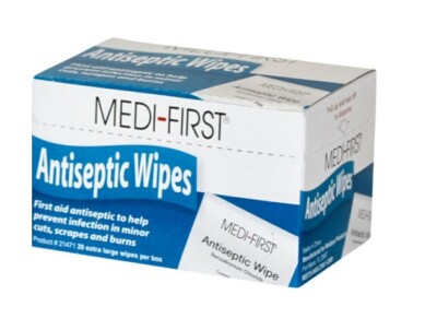 Benzalkonium Chloride Antiseptic Towelettes Wipes 20 Pads | eBay