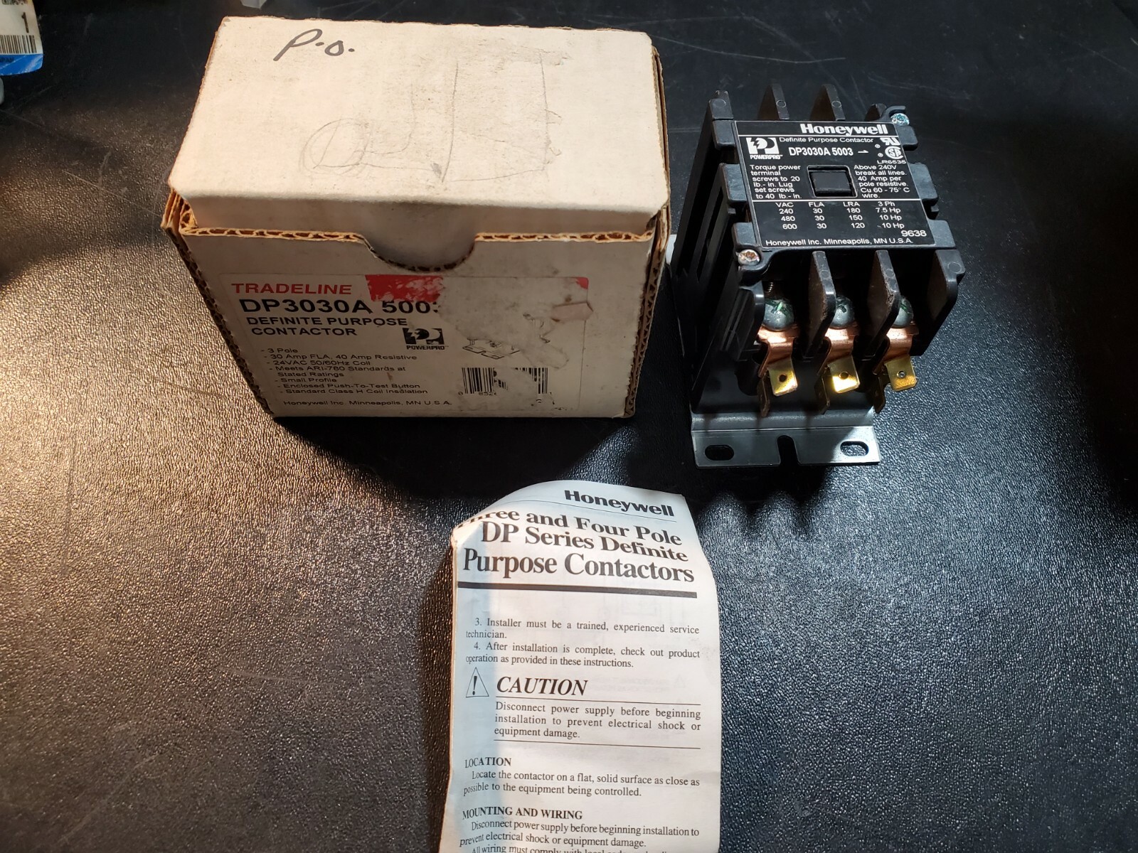* New Honeywell Tradeline DP3030A 5003 Definite Purpose Contactor 30A ...