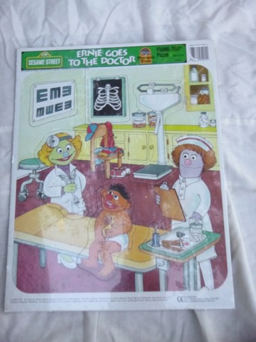 Vintage 1984 Sesame Street 14 x 11 Kids Jigsaw Puzzle Ernie Goes to the ...