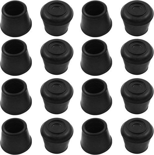 16Pcs 3/4 Inch (19mm) Chair Leg Tips Caps, Round Rubber Non-Slip ...