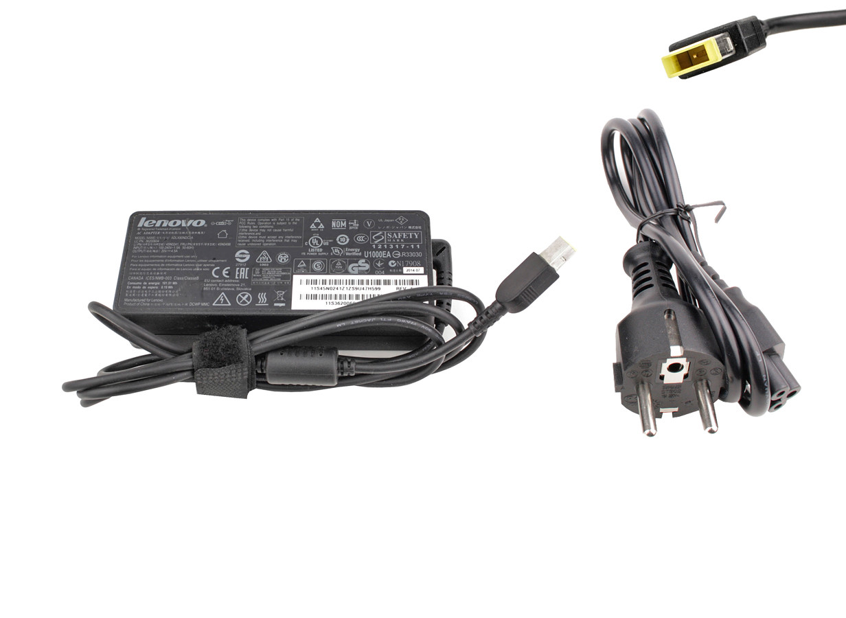 Original Lenovo Netzteil 90 AC Adapter mit Stromkabel für T450, T450s ...