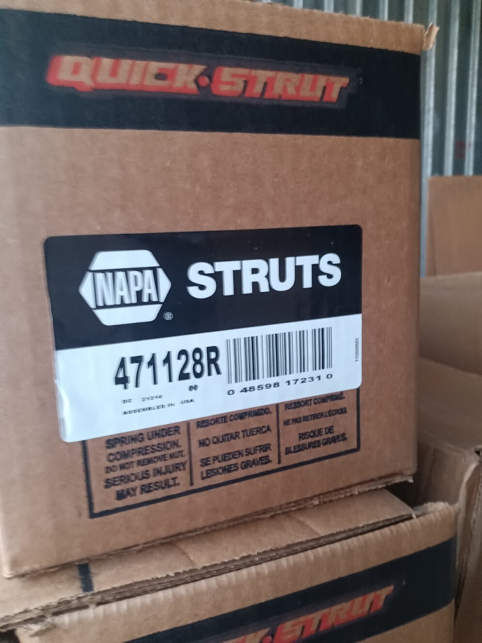 NAPA Suspension Strut and Coil Spring Assembly Front Right 471128R | eBay