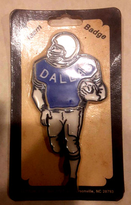 Vintage late 70s-80s Dallas Cowboys Team Badge NFL Football | eBay