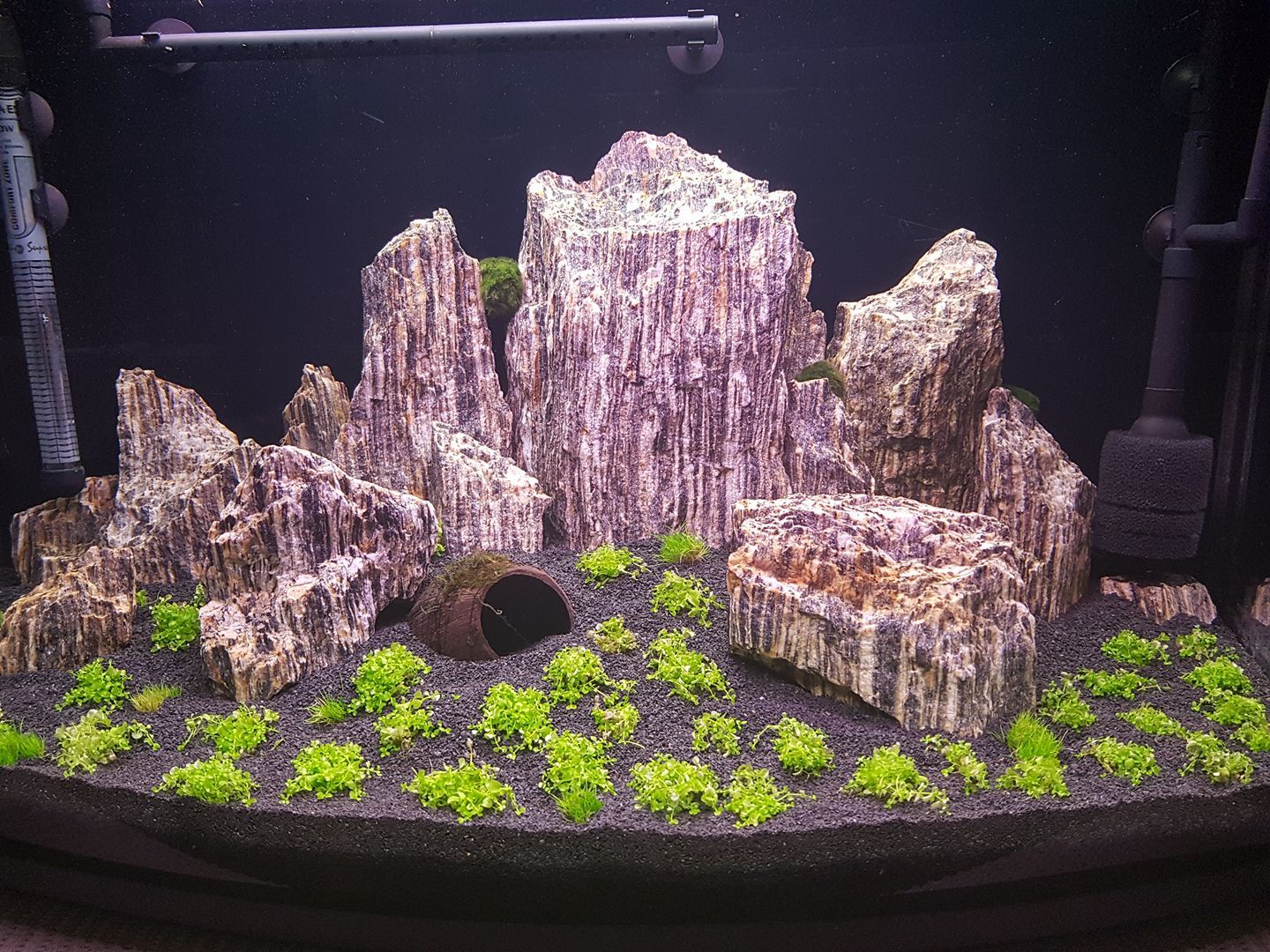 Aquarium Rock Natural Fish Tank Stone Slate Decoration WOOD STONE 15kg ...