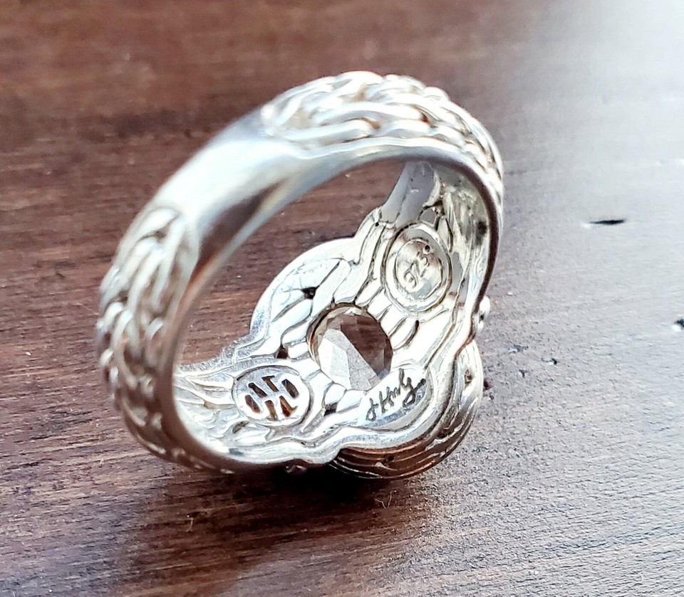 Spectacular John Hardy HAND SIGNED Autographed Diamond White Topaz ...