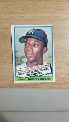 MICKEY RIVERS 1976 Topps #85T FREE SHIPPING | eBay