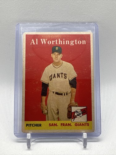 1958 Topps #427 Al Worthington San Francisco Giants | eBay