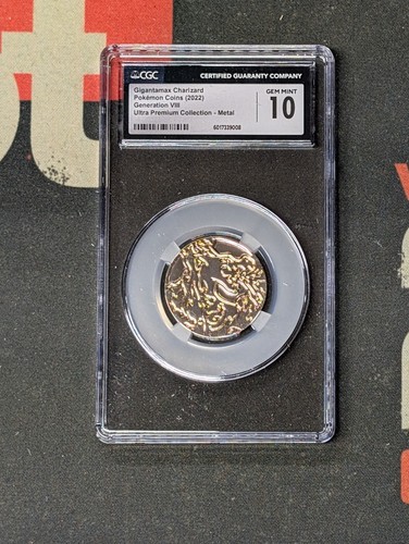CGC 10 Gem Mint Charizard UPC Ultra Premium Collection Metal Card Game ...
