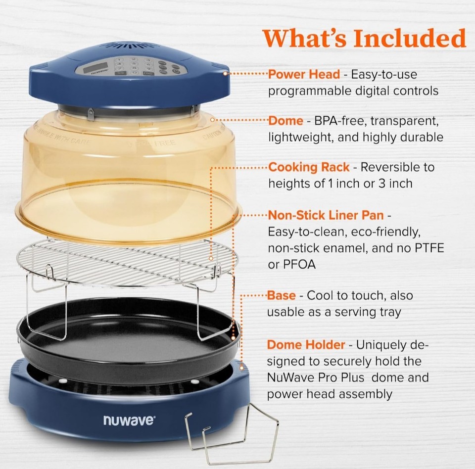 Nuwave Pro Plus 2 Infra-Red Oven, Countertop, Convection, Cook Fresh or ...